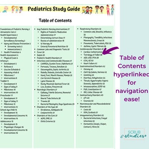 Pediatrics Study Guide | Nursing Student Study Guide | Digital Download ...
