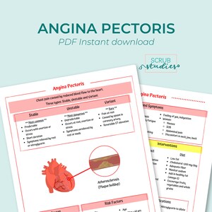 Cardiac Bundle Study Guide | Nursing Study Guide | Heart Failure | CAD ...