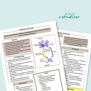 Multiple Sclerosis | Neurological Disorders | Nursing Study Guide ...