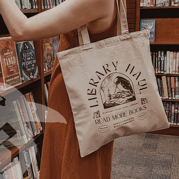 Library Tote Bag - Etsy