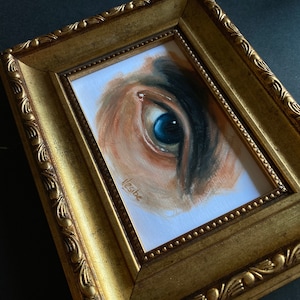 Original Oil Painting, Victorian Lover's Eye Painting, Gothic Home ...