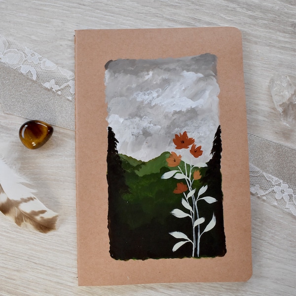 Painted Journal - Etsy