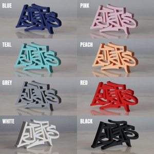 Custom Word 3d Print Graffiti Handstyle Custom Word 3d Print - Etsy