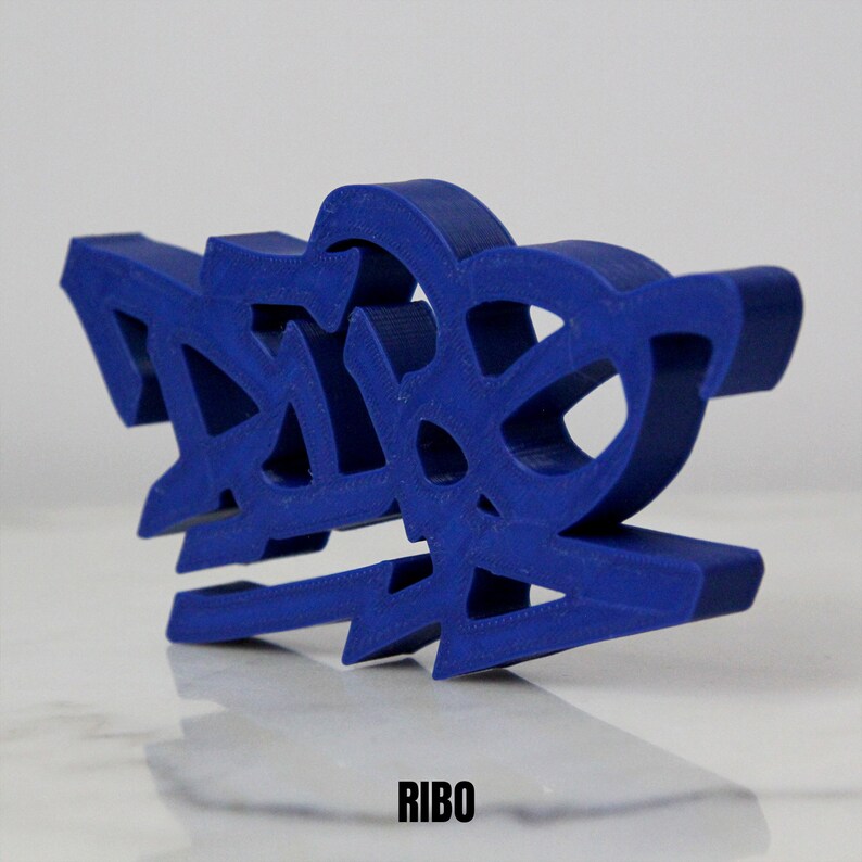 Custom Word 3d Print Graffiti Handstyle Custom Word 3d - Etsy