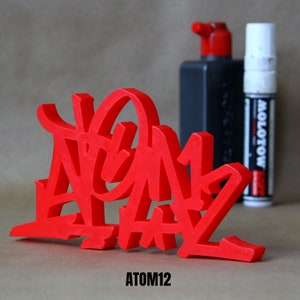 Custom Word 3d Print Graffiti Handstyle Custom Word 3d Print - Etsy