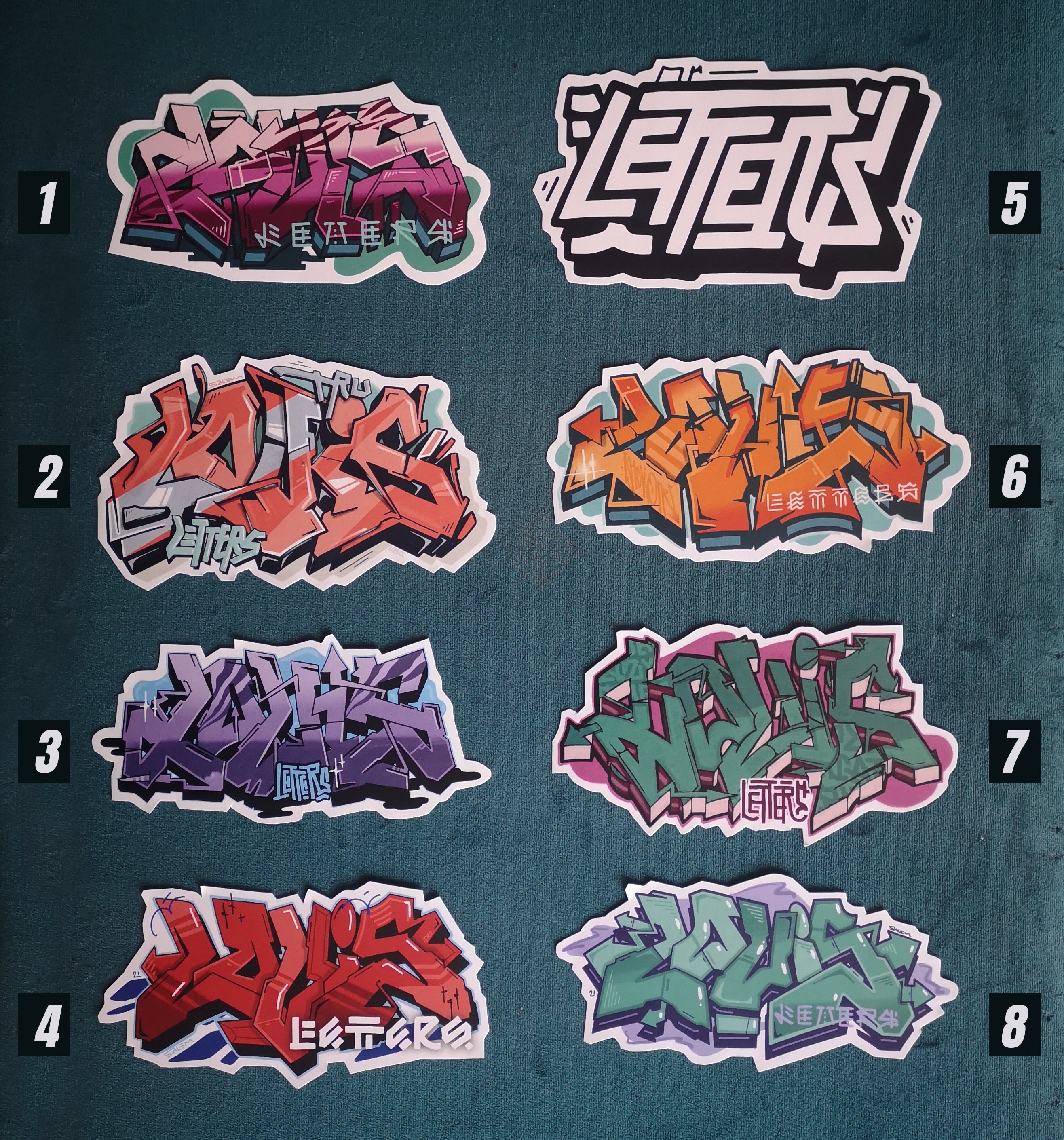 Graffiti Stickers Pack 1 Stickers - Etsy