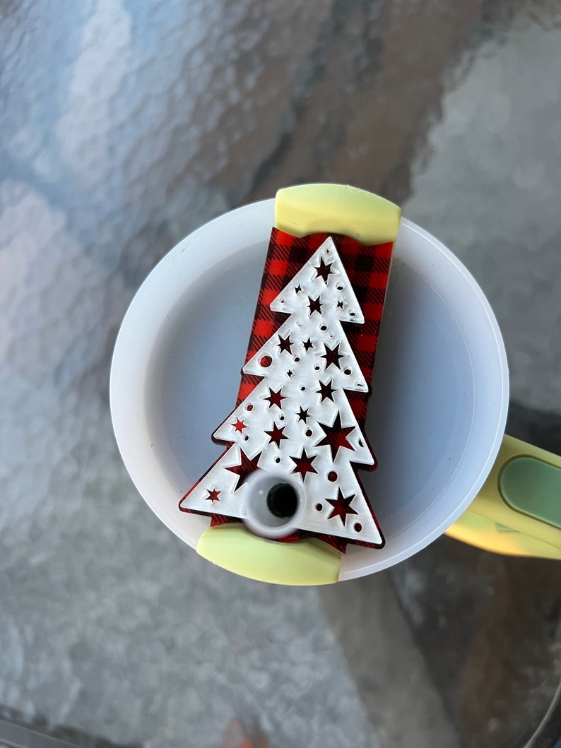 Christmas Tree Stanley Topper, Quencher Tumbler Holiday Tag, H2.0 40oz ...