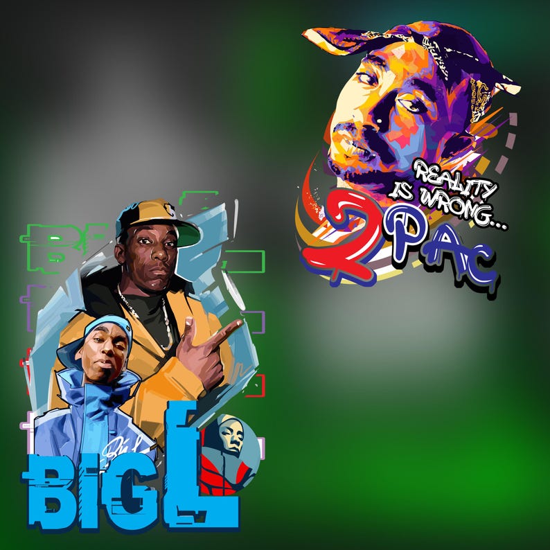 Hip Hop Rappers DTF Mega Bundle: Streetwear Designs (PNG) - Etsy