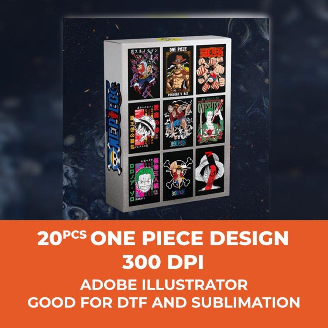 One Piece Dtf Transfer | Ready for Dtf | Anime Dtf Transfer | Anime ...