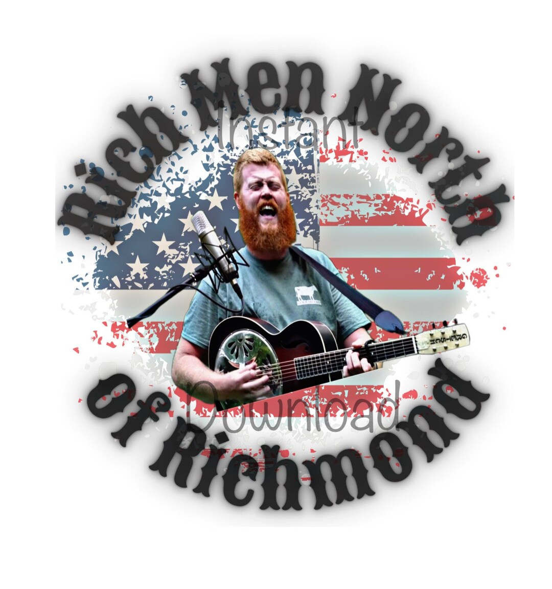 Rich Men North of Richmond T-shirt PNG Instant Download , Rich Men ...