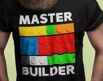 Master Builder Shirt Cute Master Block Builder Bricks Gift Gift for ...