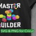 Dad Master Builder Svg, Architect Art Svg, Colorful Words, Baby ...
