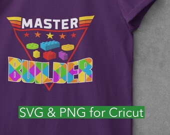 Dad Master Builder svg Architect Art svg Colorful Words | Etsy