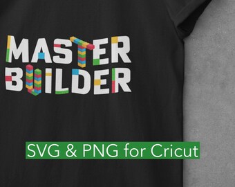 Dad Master Builder svg Architect Art svg Colorful Words | Etsy