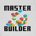 Master Builder Dad Cute Master Block Builder Bricks Gift for Mom Day ...