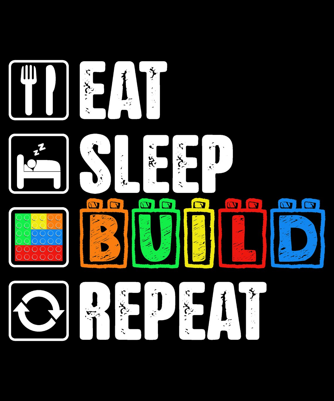 Eat Sleep Build Repeat Dad Master Builder svg Architect Art | Etsy