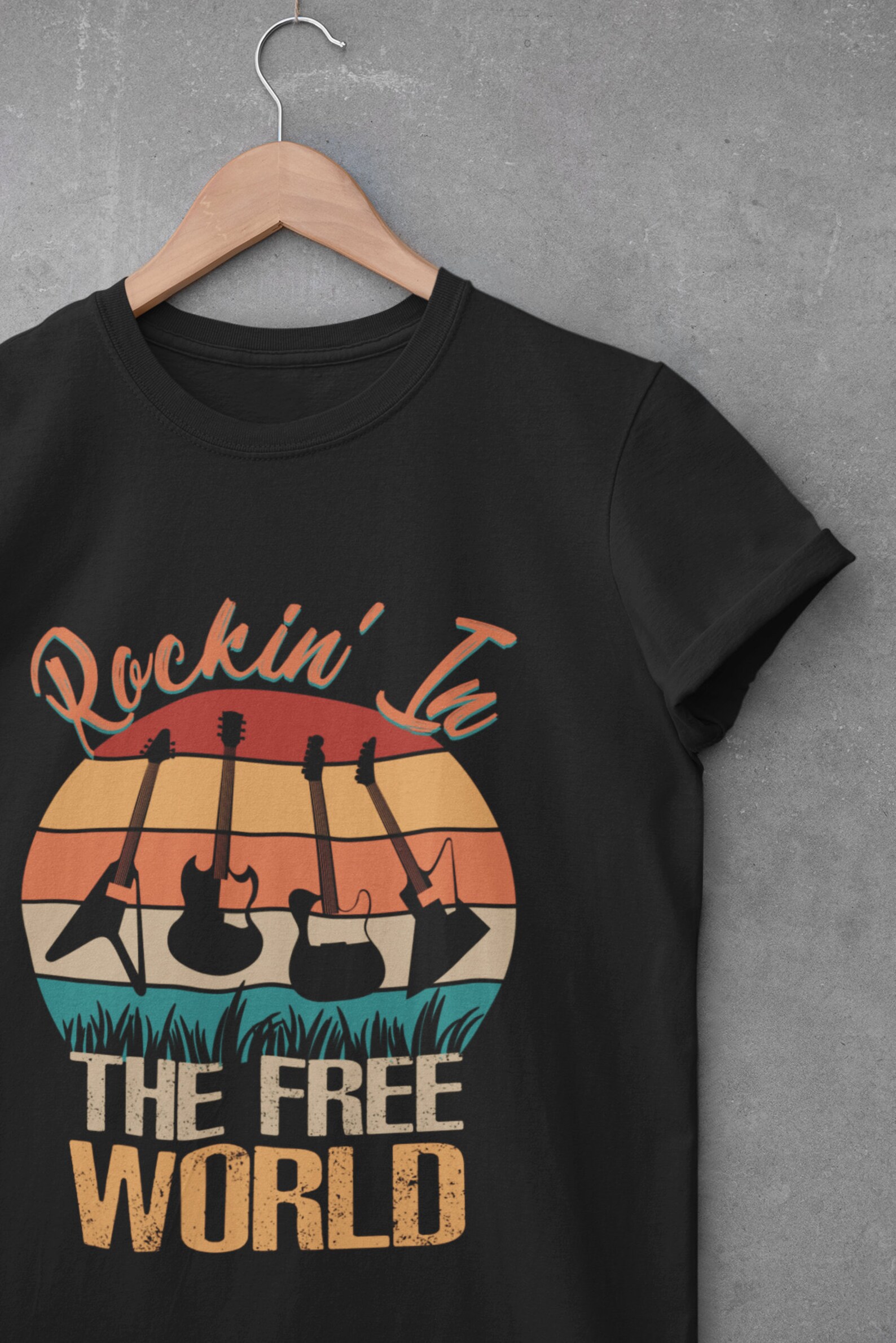 Rockin in the Free World Classic Digital Download SVG and PNG - Etsy