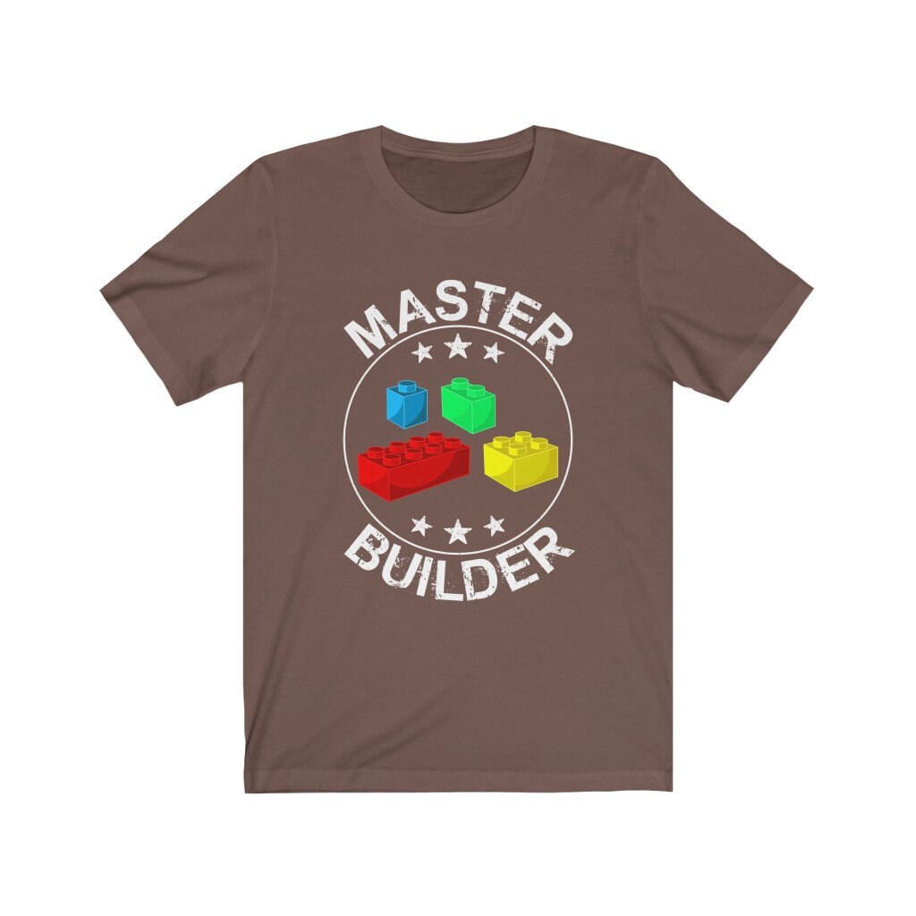 Cool Master Builder Funny Building Blocks Gift for Dad Unisex Jersey ...