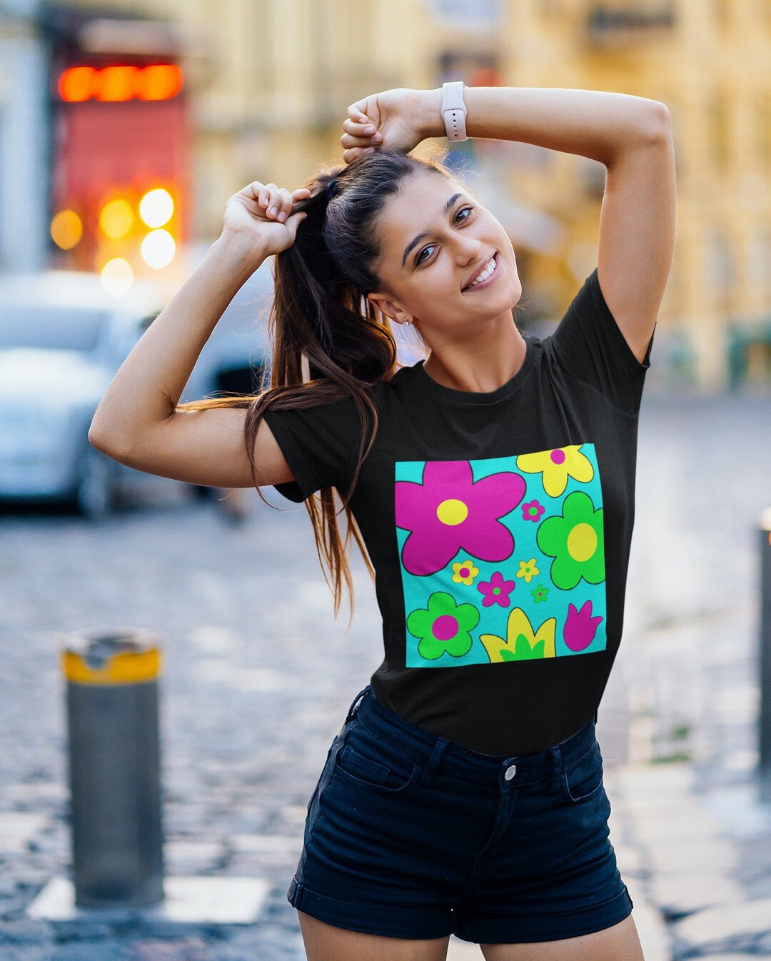 Kidcore Flowers Colorful Flowers Shirt, Classic Kid Core Shirt, Simple ...