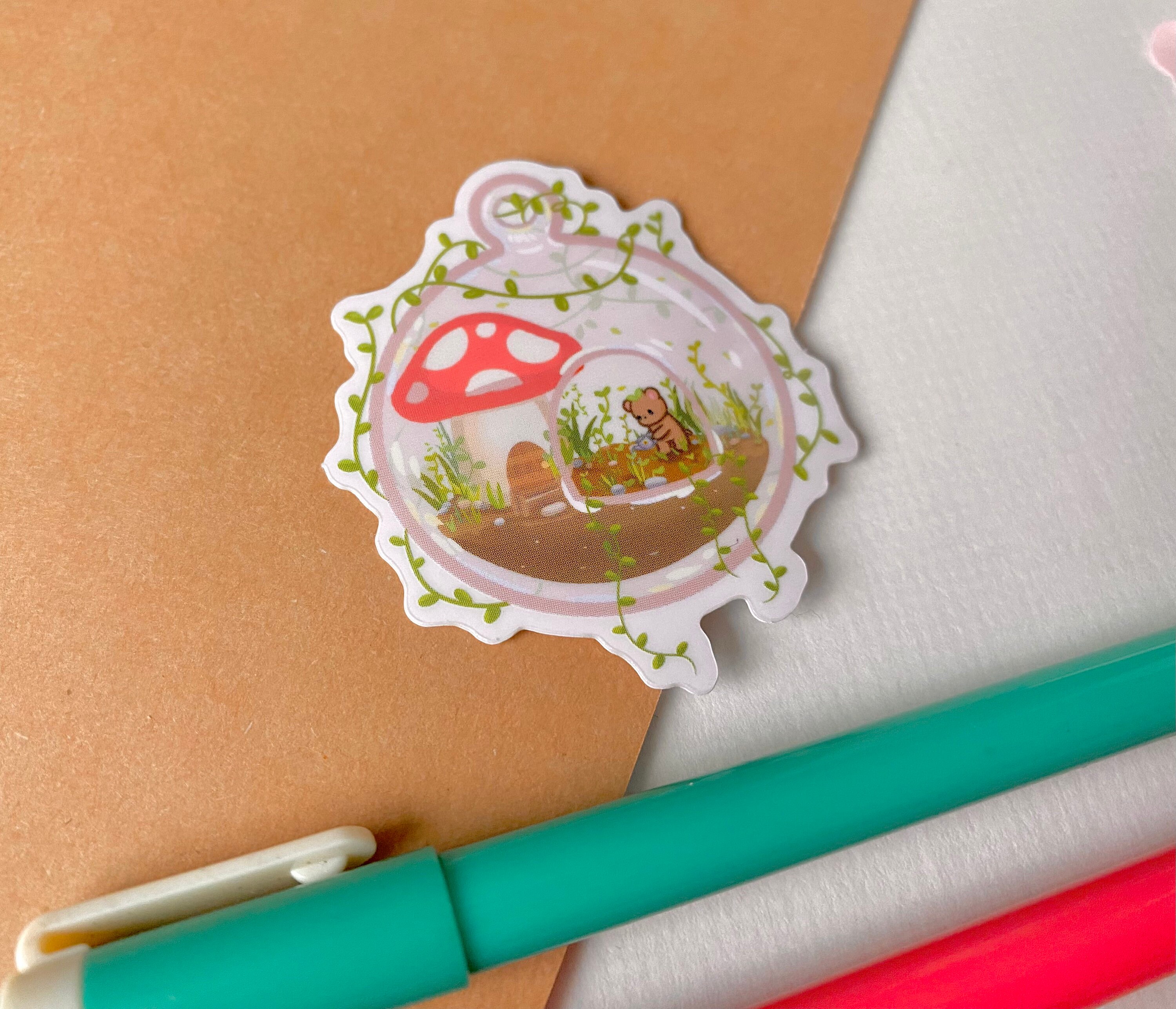 Transparent/translucent Glass Garden Orb Sticker Die Cut | Etsy