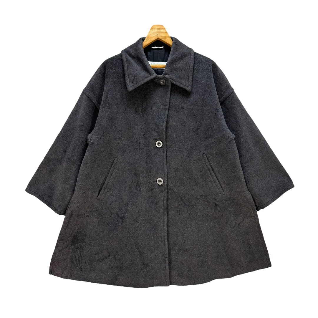 MAXMARA Oversized A-line Wool Coat Jacket Size US 8 Made in Italy #A71 ...