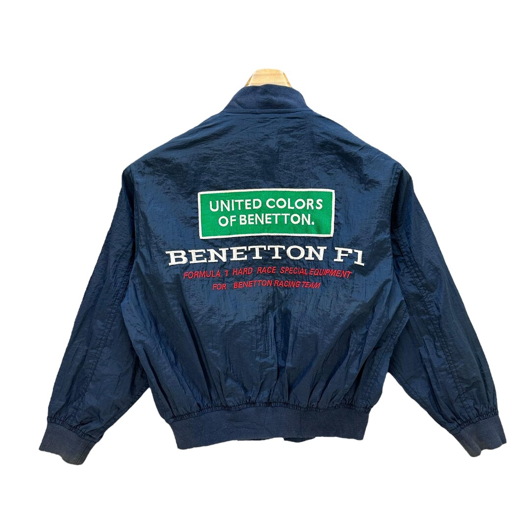 Vintage BENETTON FORMULA 1 Racing Team Embroidery Big Logo Kids Bomber ...