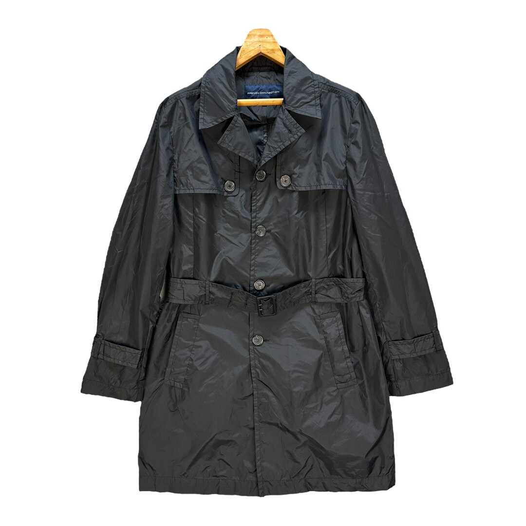 Vintage FRENCH CONNECTION Nylon Trench Coat Light Jacket Men's Size 40 ...