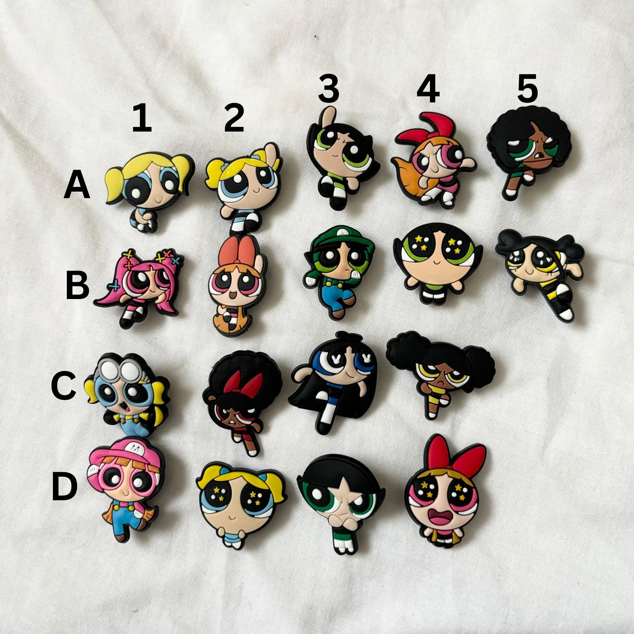 Powerpuff Girls Shoe Charms - Etsy