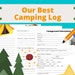 Our Best Camping Log, Instant Download, Digital Download, Camping ...