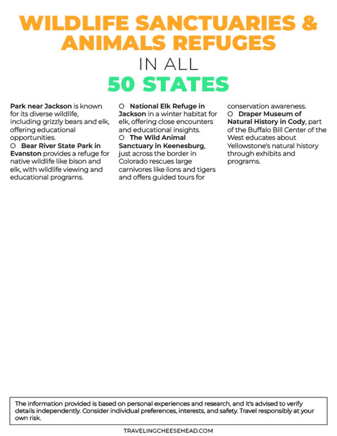 Wildlife Sanctuary Refuges in All 50 States, Wildlife Sanctuary ...