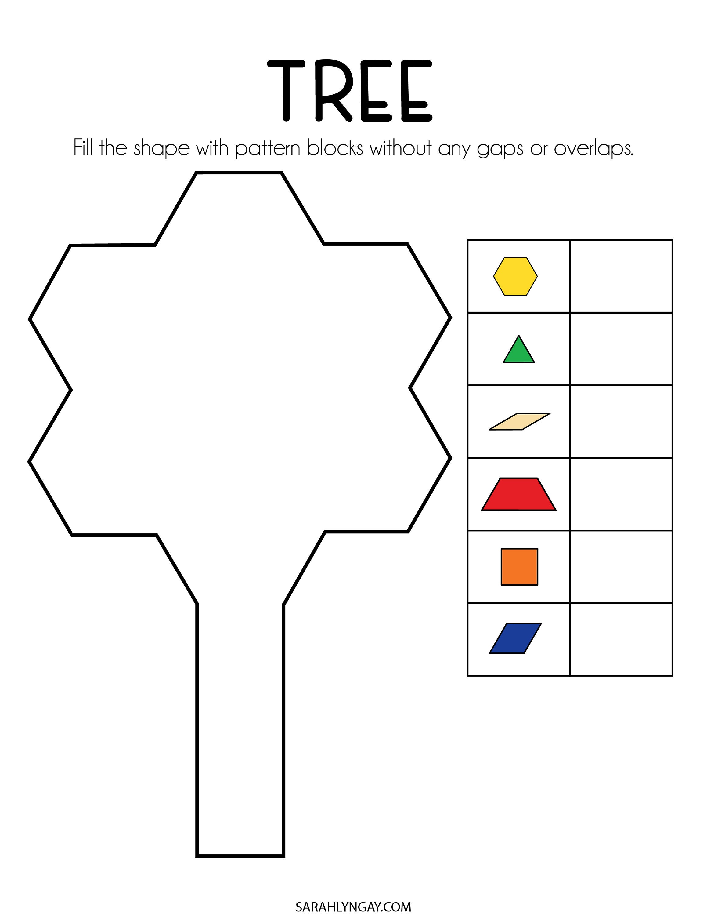 Camping Pattern Blocks, Camping Activities, Digital Download, Instant ...