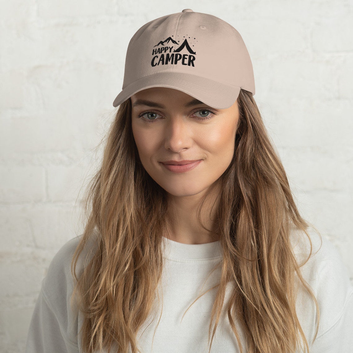 Happy Camper Classic Baseball Cap, Women's Camp Hat, Men's Camp Hat ...