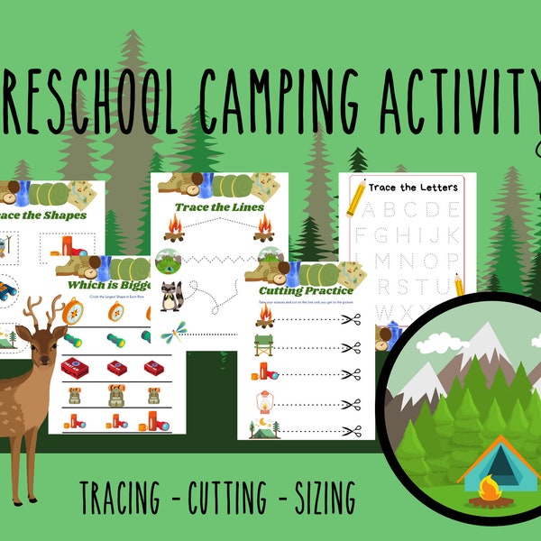 Camping Printable - Etsy
