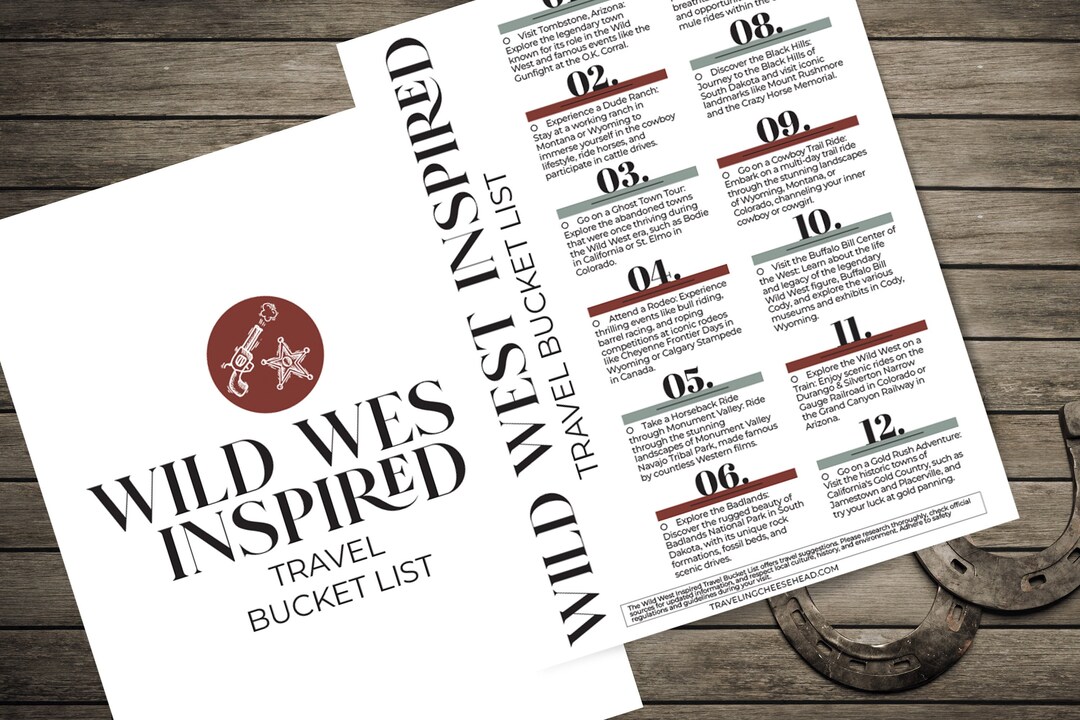 Wild West Inspired Travel Bucket List, Wild West, Travel Bucket List ...