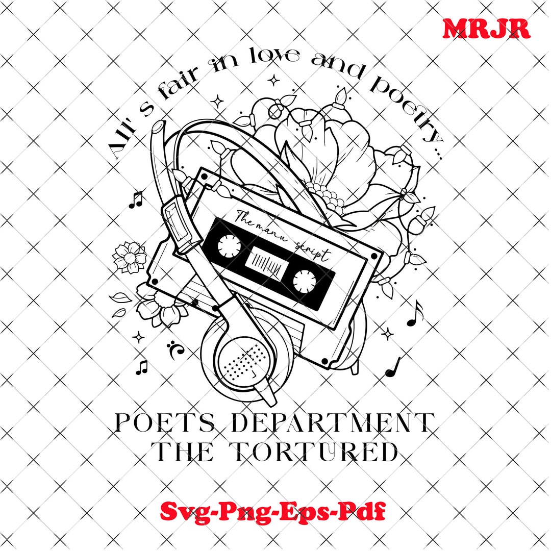 All's Fair in Love and Poetry Svg Png, Tortured Poets Department Svg ...