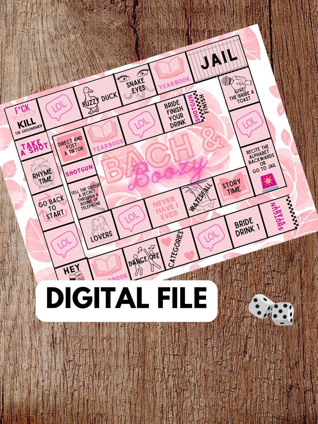 Bachelorette Party Game Hens Party Game Stagette Game Fully Etsy