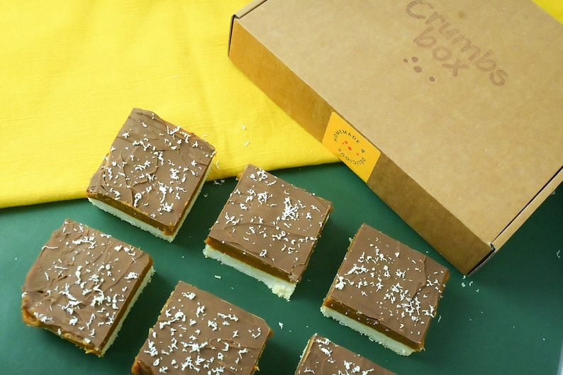 Millionaire Shortbread Letterbox Gift: Homemade Caramel Chocolate - Etsy UK