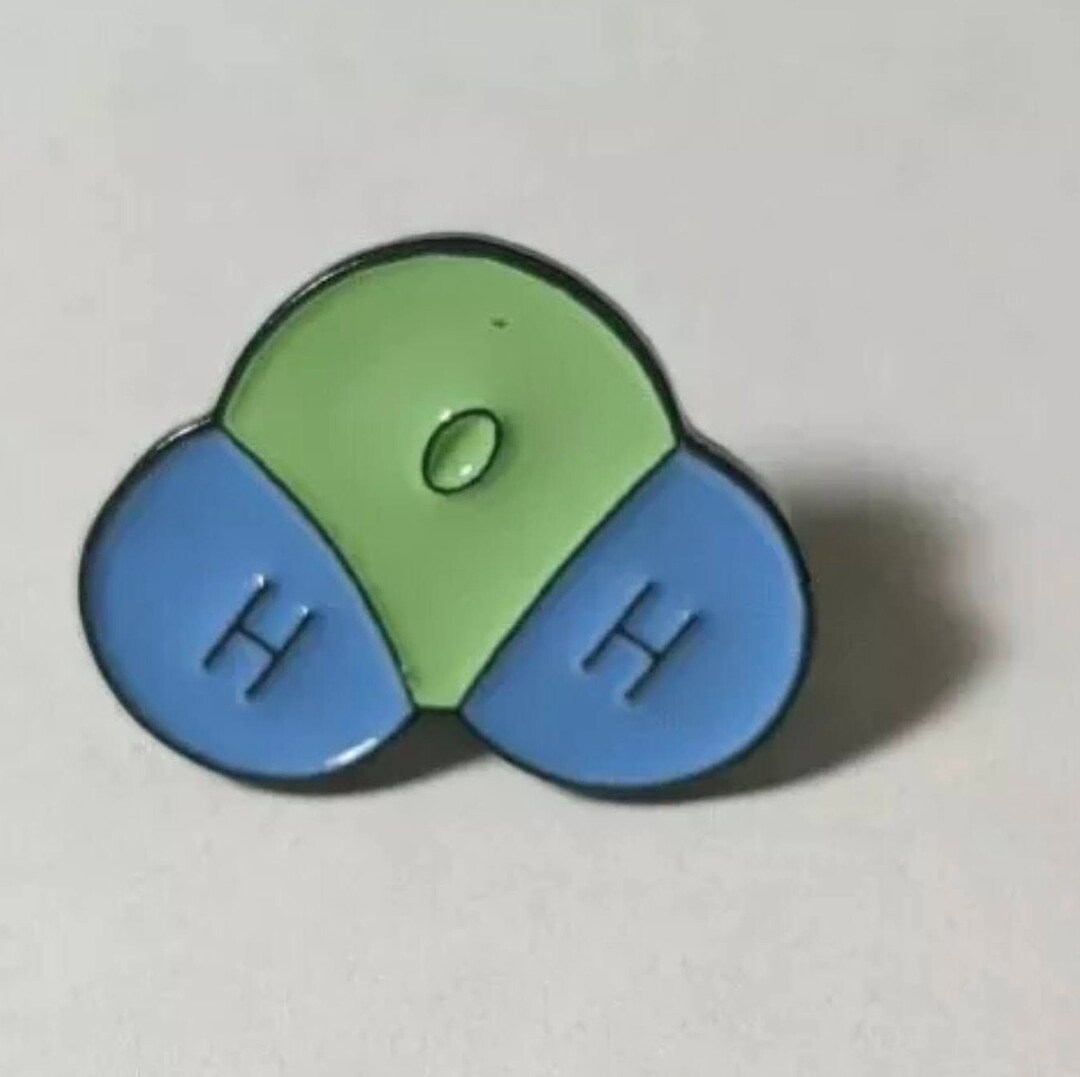 Science H2O Water Lapel Hard Enamel Pin Brooch - Etsy