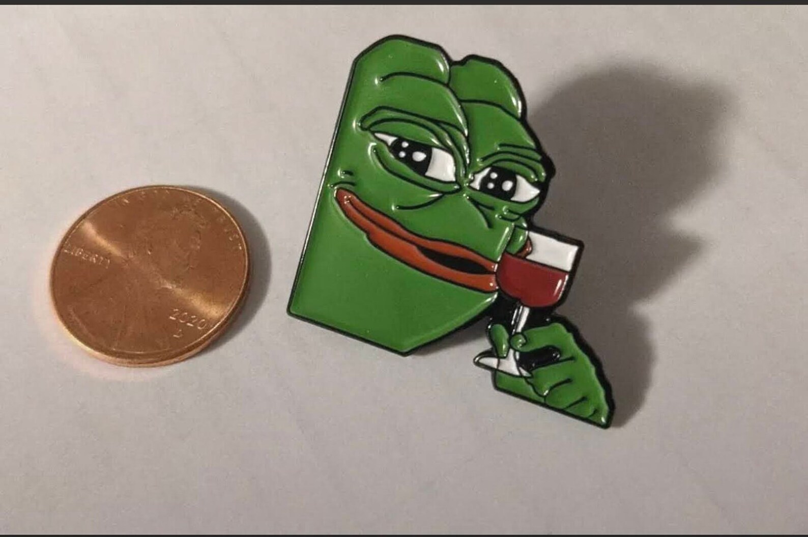 Pepe The Frog Drinking Wine Alcohol Lapel Enamel Meme Pin Etsy