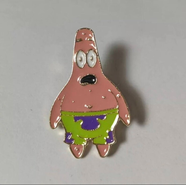 Patrick Star Bob Esponja SquarePants Lapel Esmalte Cartoon Pin - Etsy ...