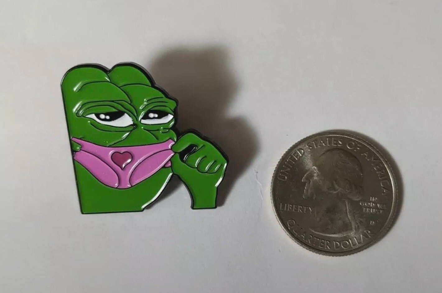 Pepe the Panty Drawer Sniffer Lapel Enamel Meme Pin Badge | Etsy