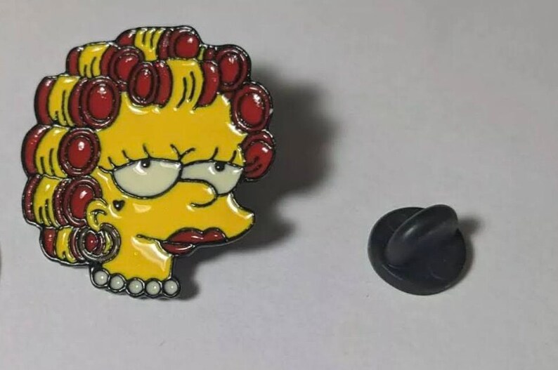 The Simpsons Lisa Simpson Hillary Clinton Lapel Enamel Pin - Etsy