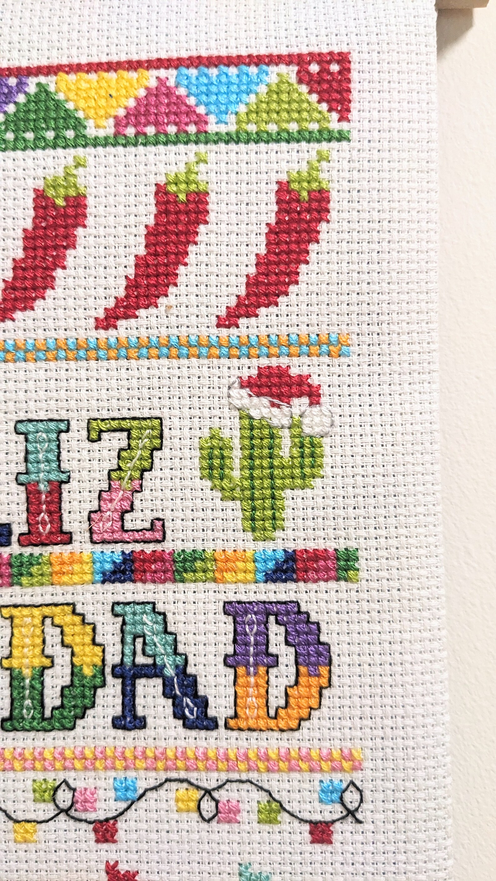 Feliz Navidad Mexican Christmas Cross Stitch Sampler PDF Pattern - Etsy