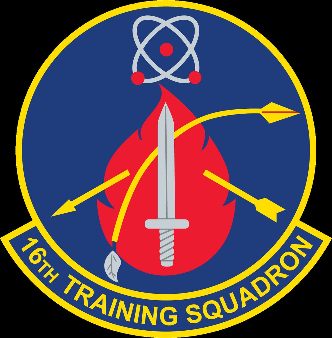 USAF 16th Training Squadron Self-adhesive Decal (contour Cut) - Etsy