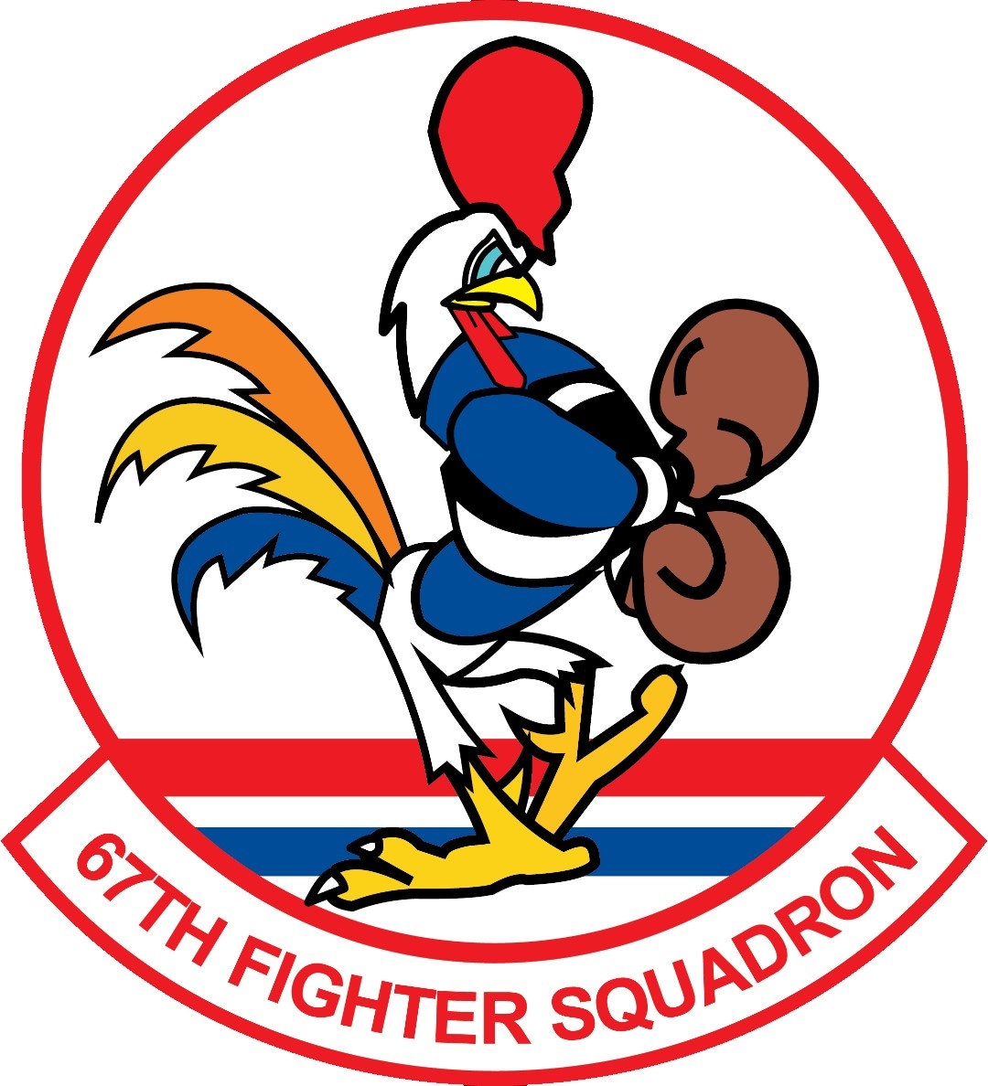 USAF 67th Fighter Squadron Self-adhesive Decal (contour Cut) - Etsy