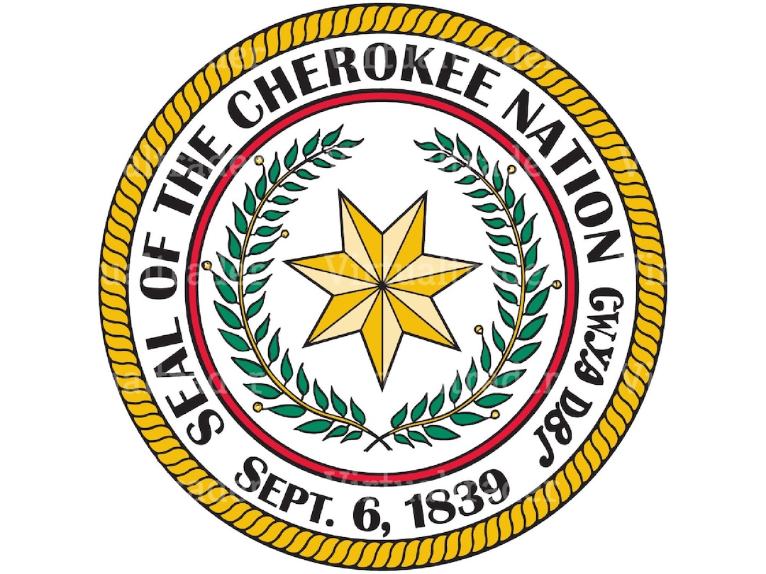 Great Seal of the Cherokee Nation Decal (native American Pride) - Etsy