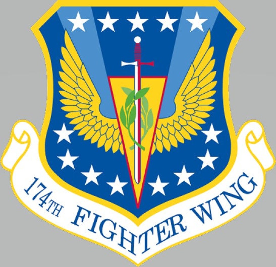 USAF 174th Fighter Wing Self-adhesive Decal (contour Cut) - Etsy