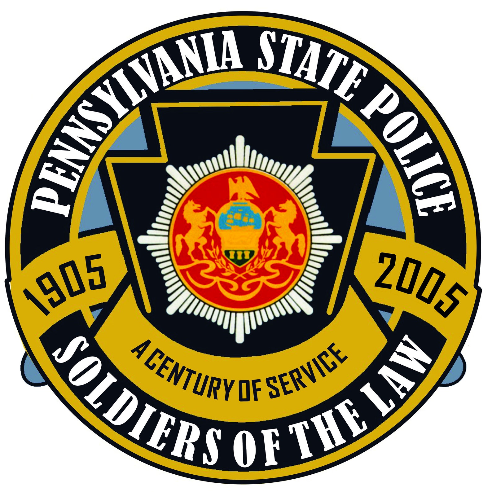 Pennsylvania State Police Self-adhesive Decal (contour Cut) - Etsy