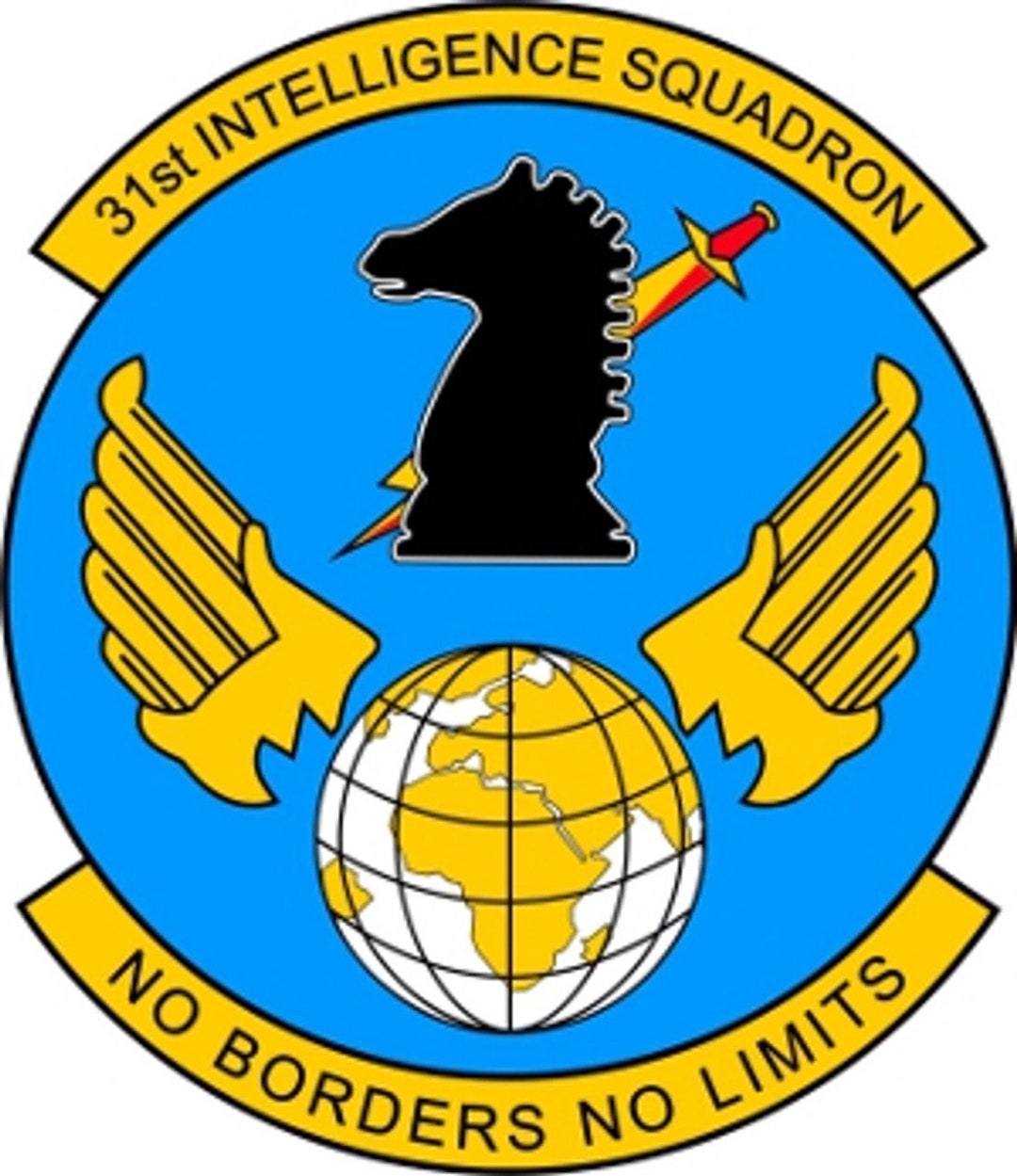 USAF 31st Intelligence Squadron Self-adhesive Decal (contour Cut) - Etsy