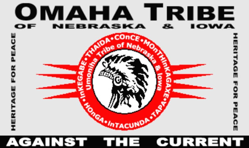Flag of the Omaha Indian Tribe Self-adhesive Decal native - Etsy